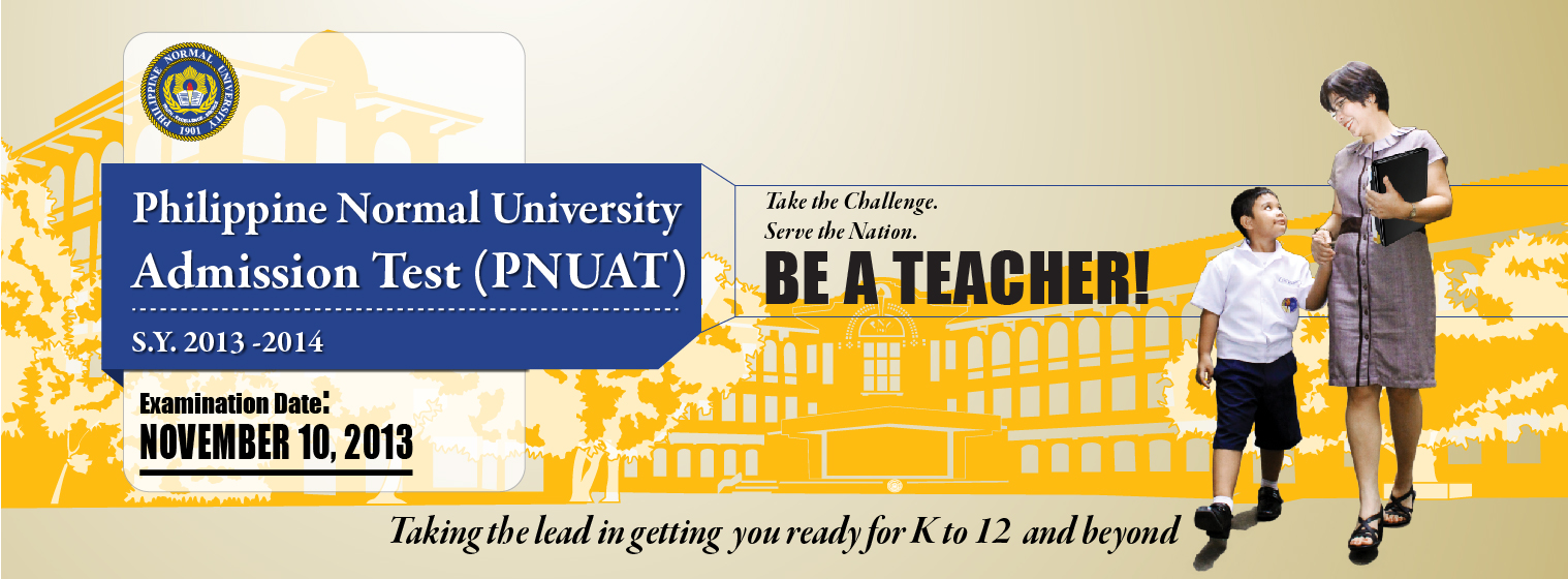 Philippine Normal University Admission Test (PNUAT) for School Year ...