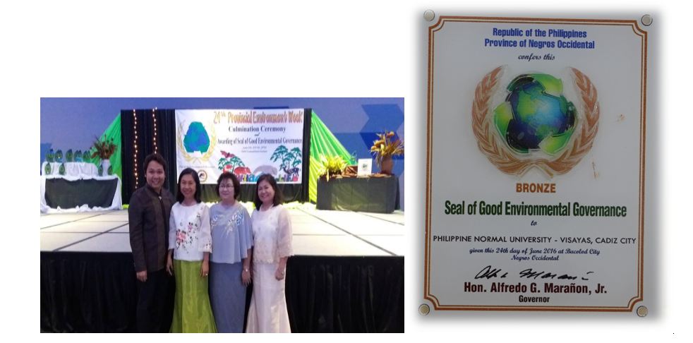 Seal of Good Environmental Governance awarded to PNUV | Philippine ...