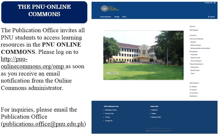 The PNU-Online Commons | Philippine Normal University