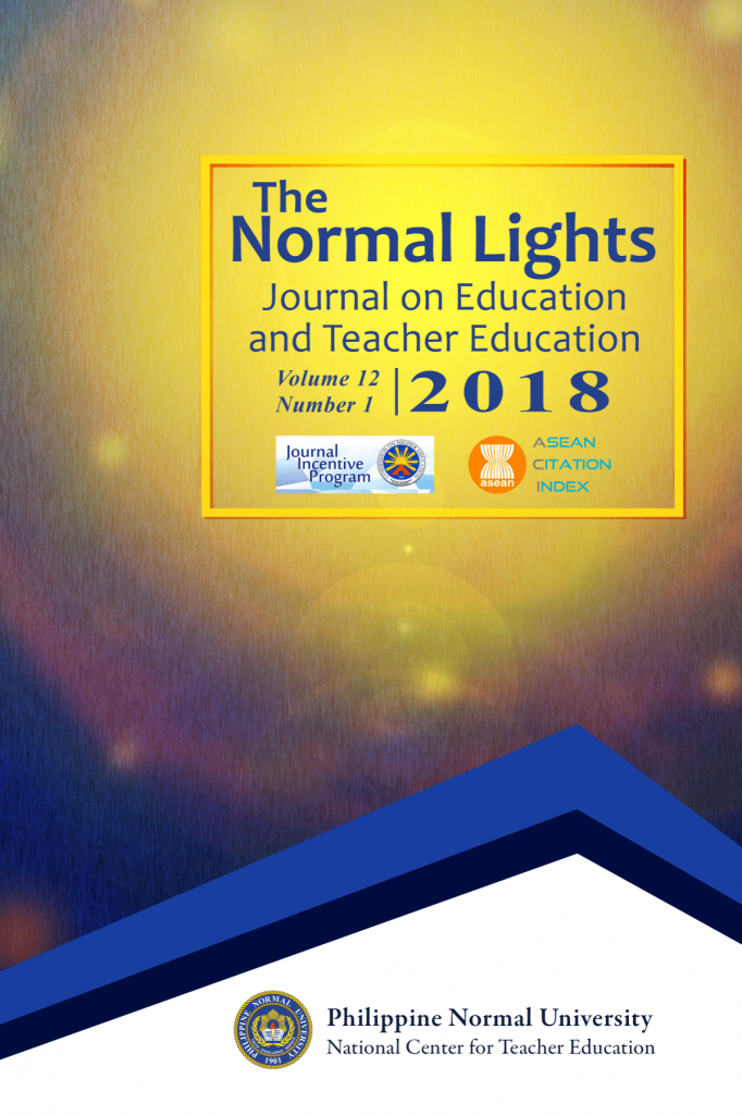 THE NORMAL LIGHTS, 12(1), JUNE 2018 | Philippine Normal University