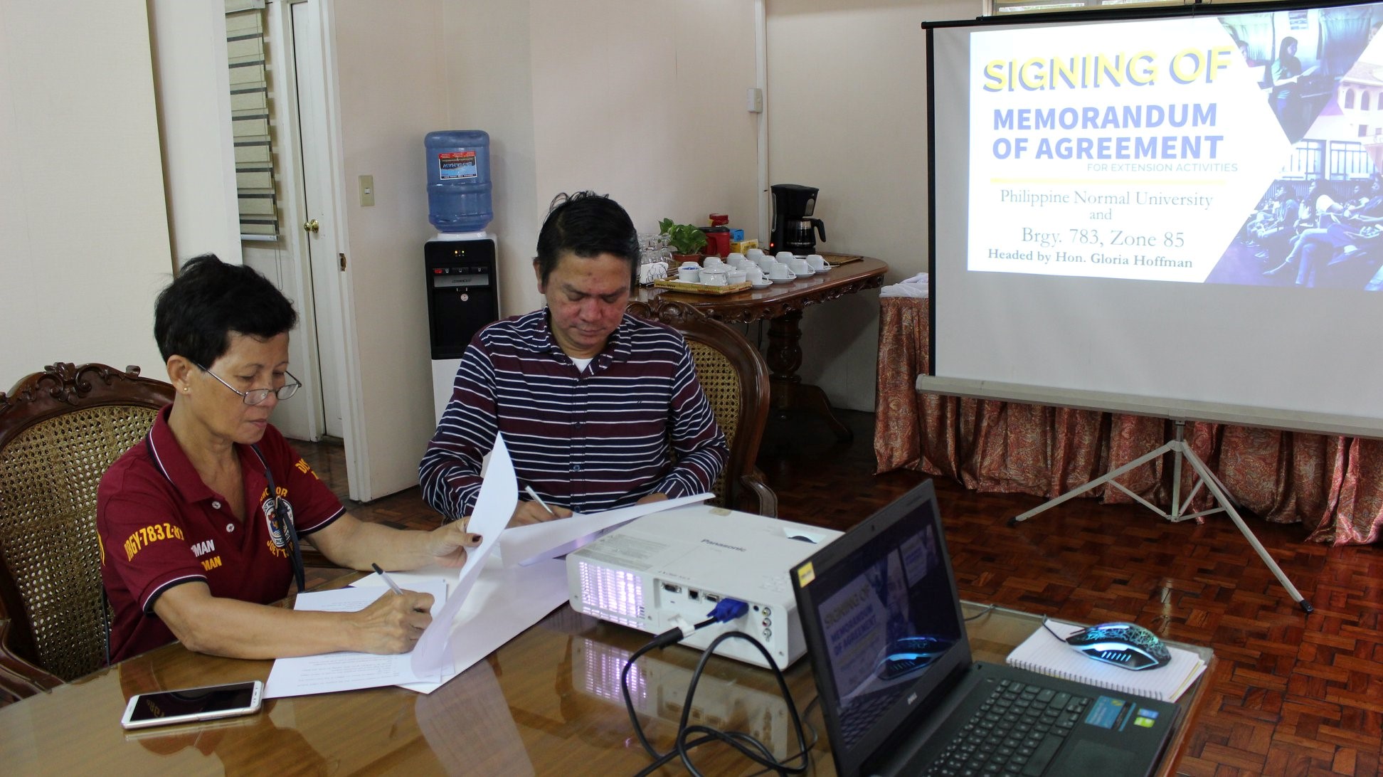 PNU signs MOA with Barangays and Local Public School of Zone 85, Sta ...