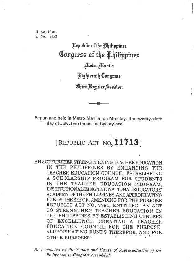 Duterte signs law improving Teacher Education Council, PNU to serve as ...