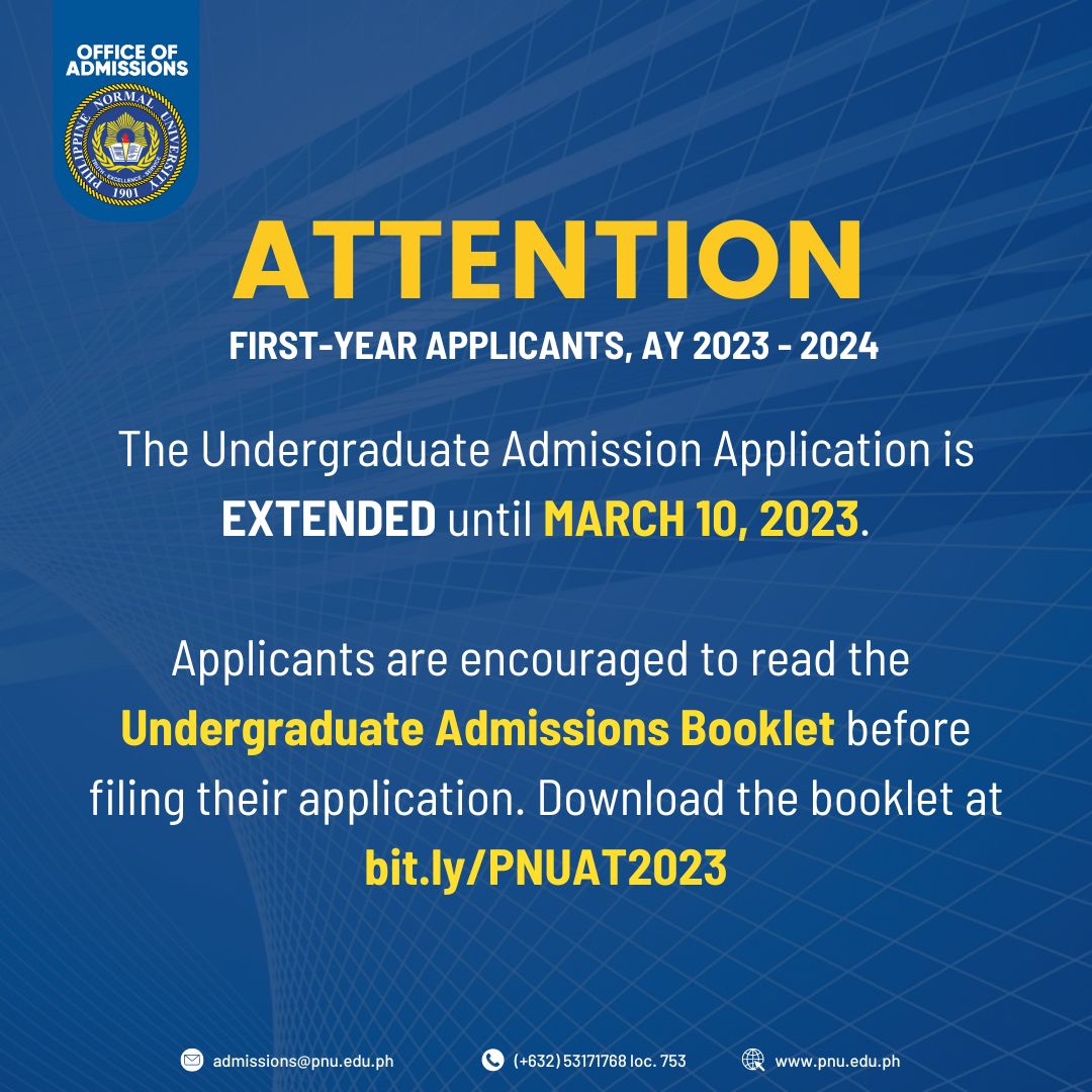 Extension of application for PNUAT 2023 and the Frequently Asked ...