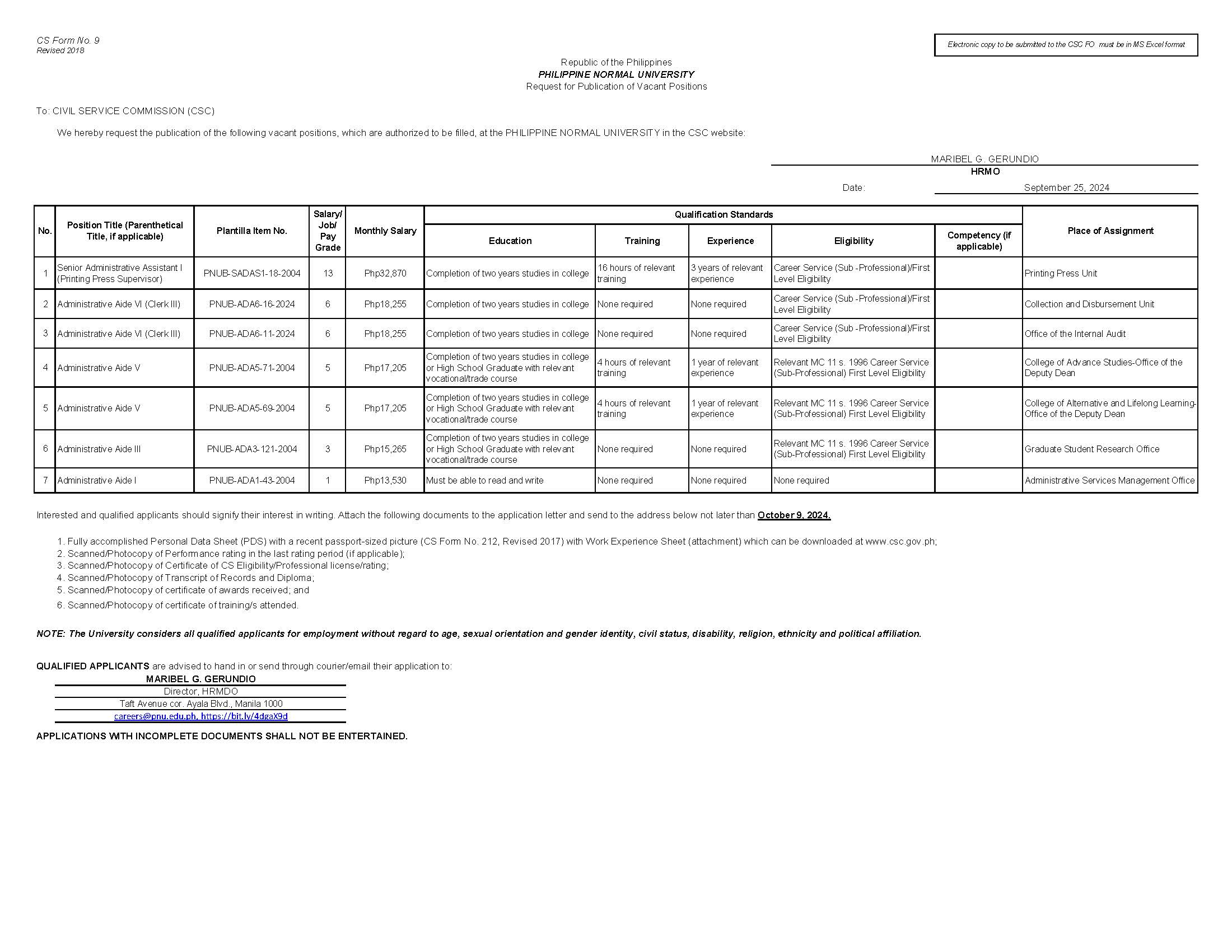 Careers @ PNU | Philippine Normal University