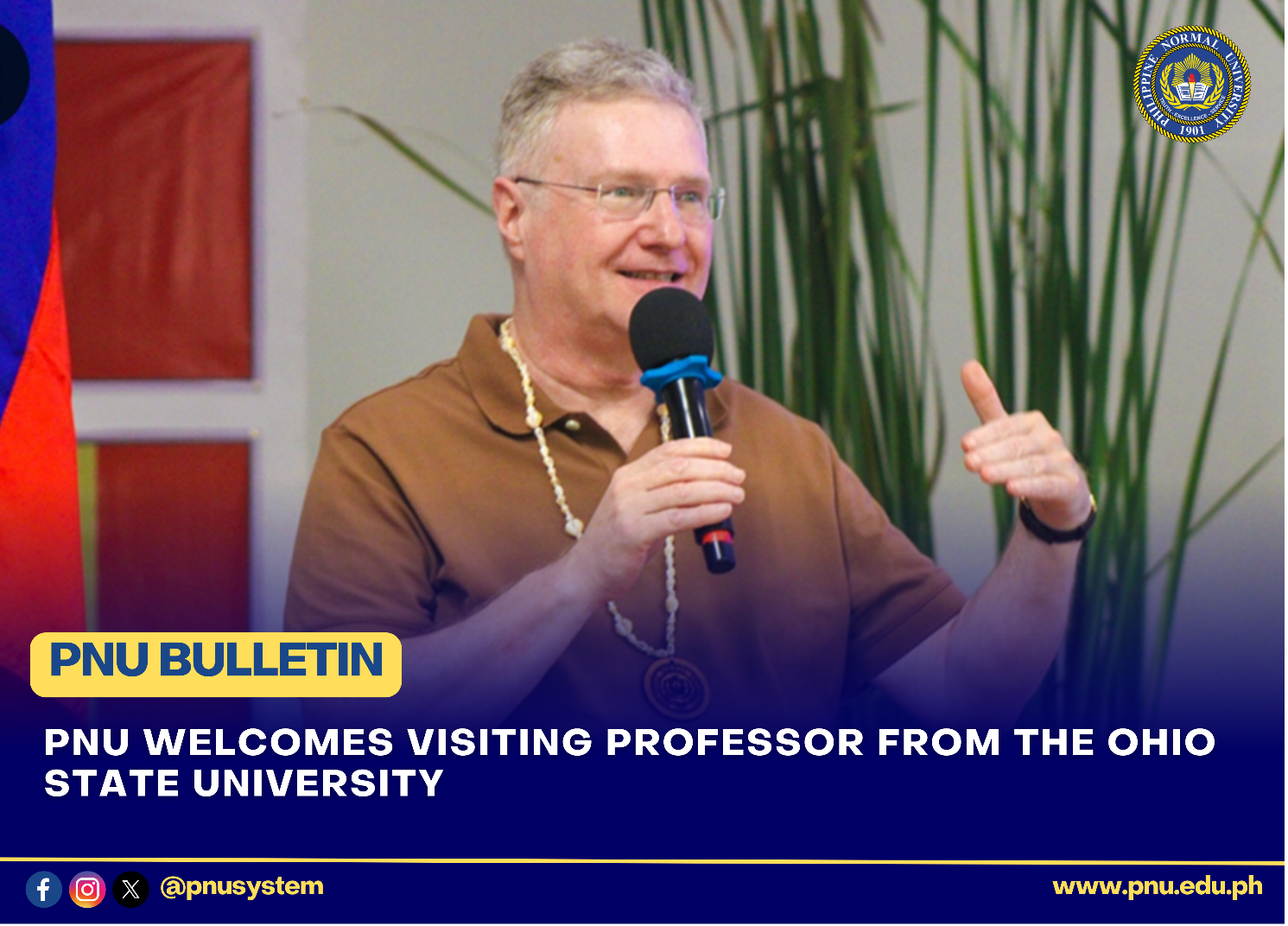 PNU welcomes Visiting Professor from The Ohio State University ...