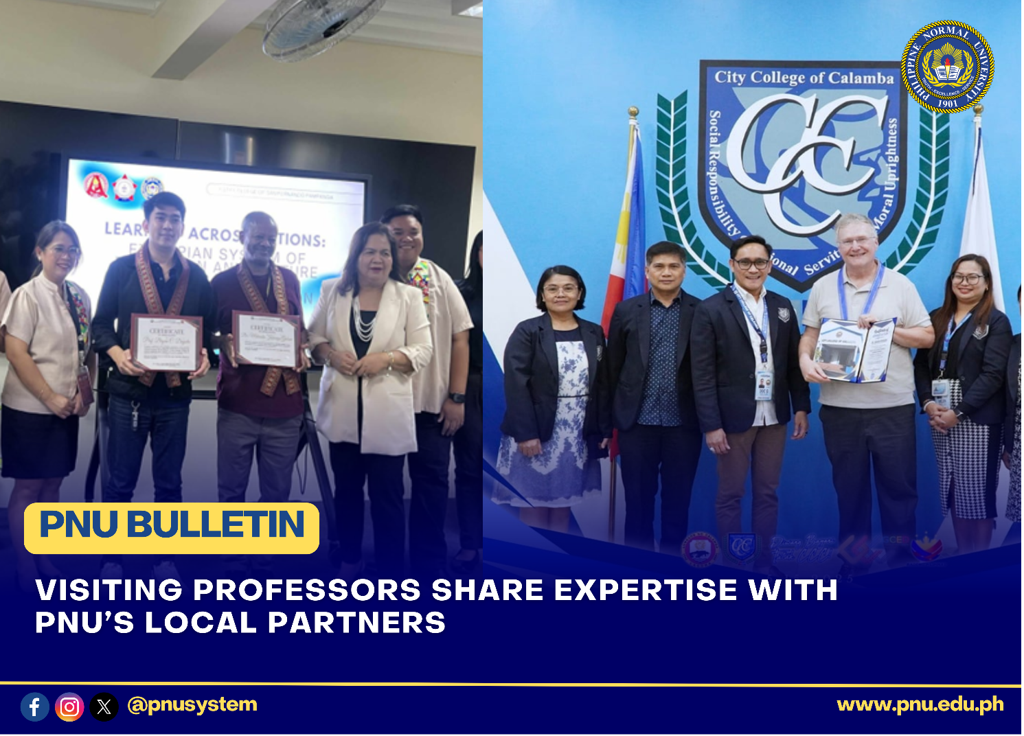 Visiting professors share expertise with PNU’s local partners ...