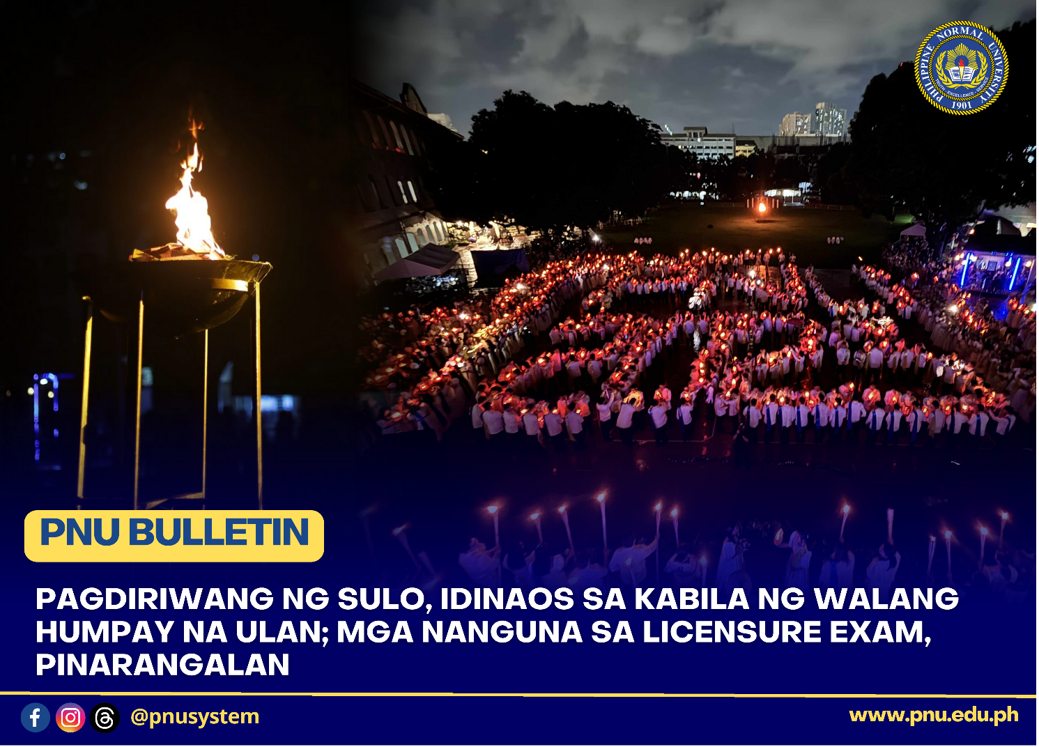 Pagdiriwang ng Sulo, idinaos sa kabila ng walang humpay na ulan; mga ...
